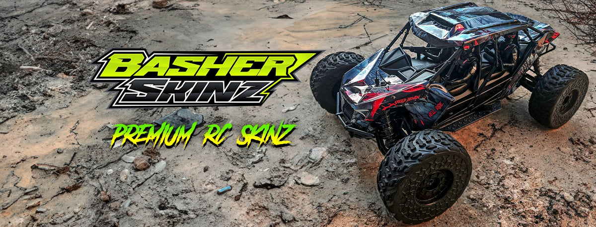Basher Skinz, the ultimate Rc chassis protector skin for Arrma Traxxas