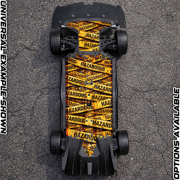 ARRMA 6S ON-ROAD RANGE - "HAZARDOUS 2.0" chassis protector skin