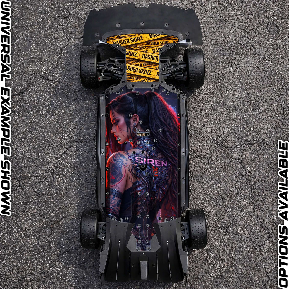 ARRMA 6S ON-ROAD RANGE - "SIREN 2.0" chassis protector skin