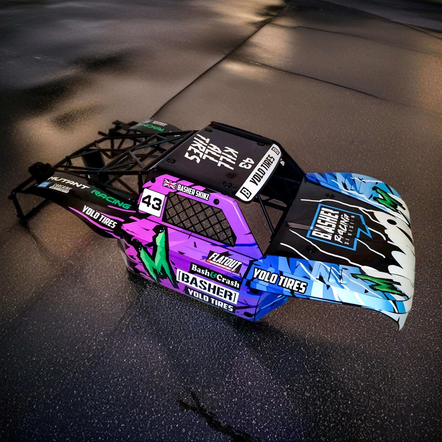 Basher Skinz, the ultimate Rc chassis protector skin for Arrma Traxxas