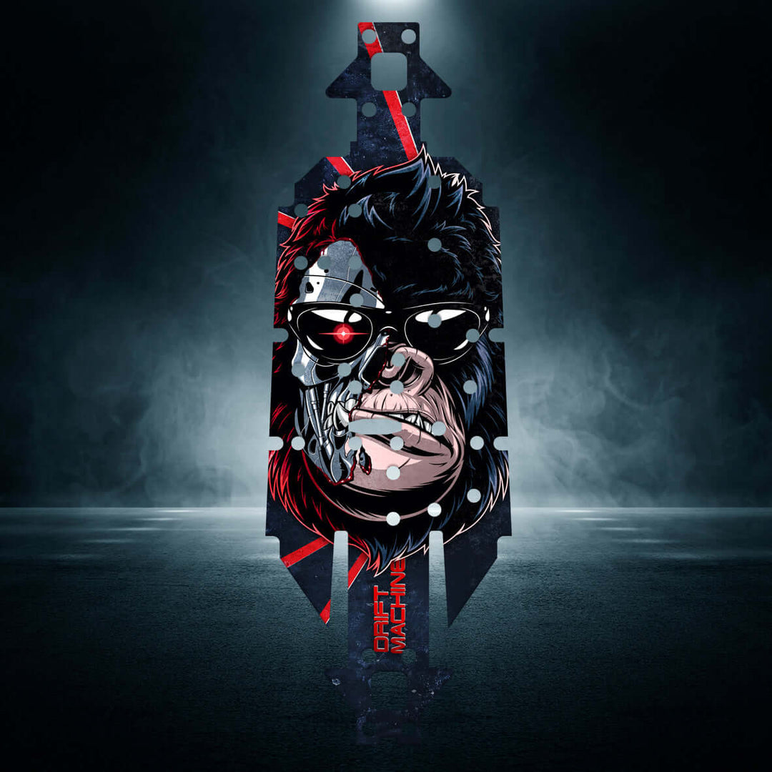 ARRMA TYPHON / NOTORIOUS 6S v5 " DRIFT MACHINE" chassis protector skin ...